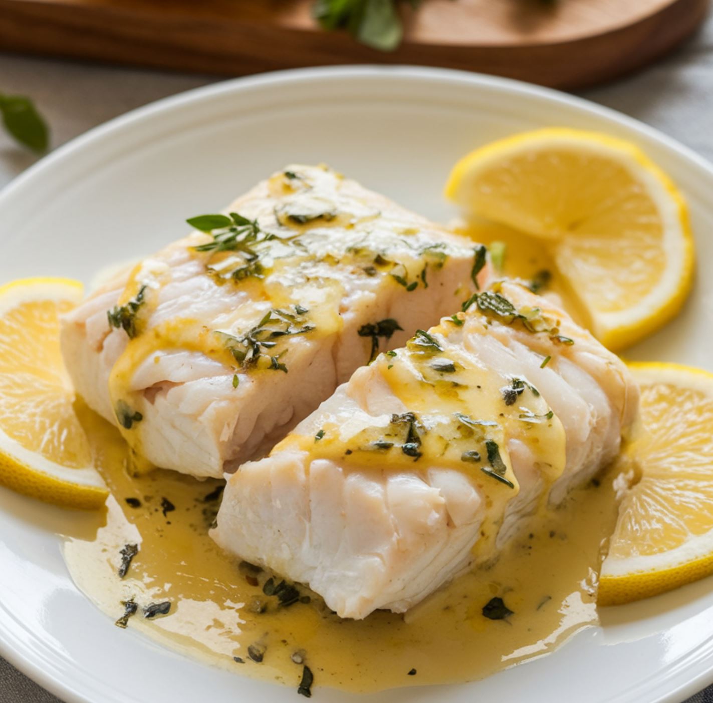 Lemon Butter Sautéed Cod | Spoonful Of Smiles